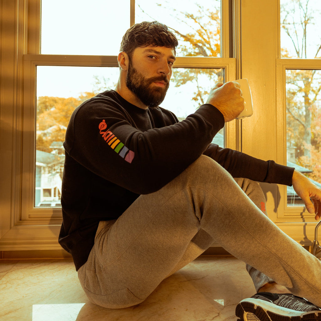 Pride Sport Crew Neck Sweatshirt – Dark Yarn